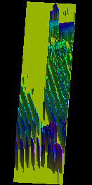Add slice of data to a new surface plot and concatenate the several ...