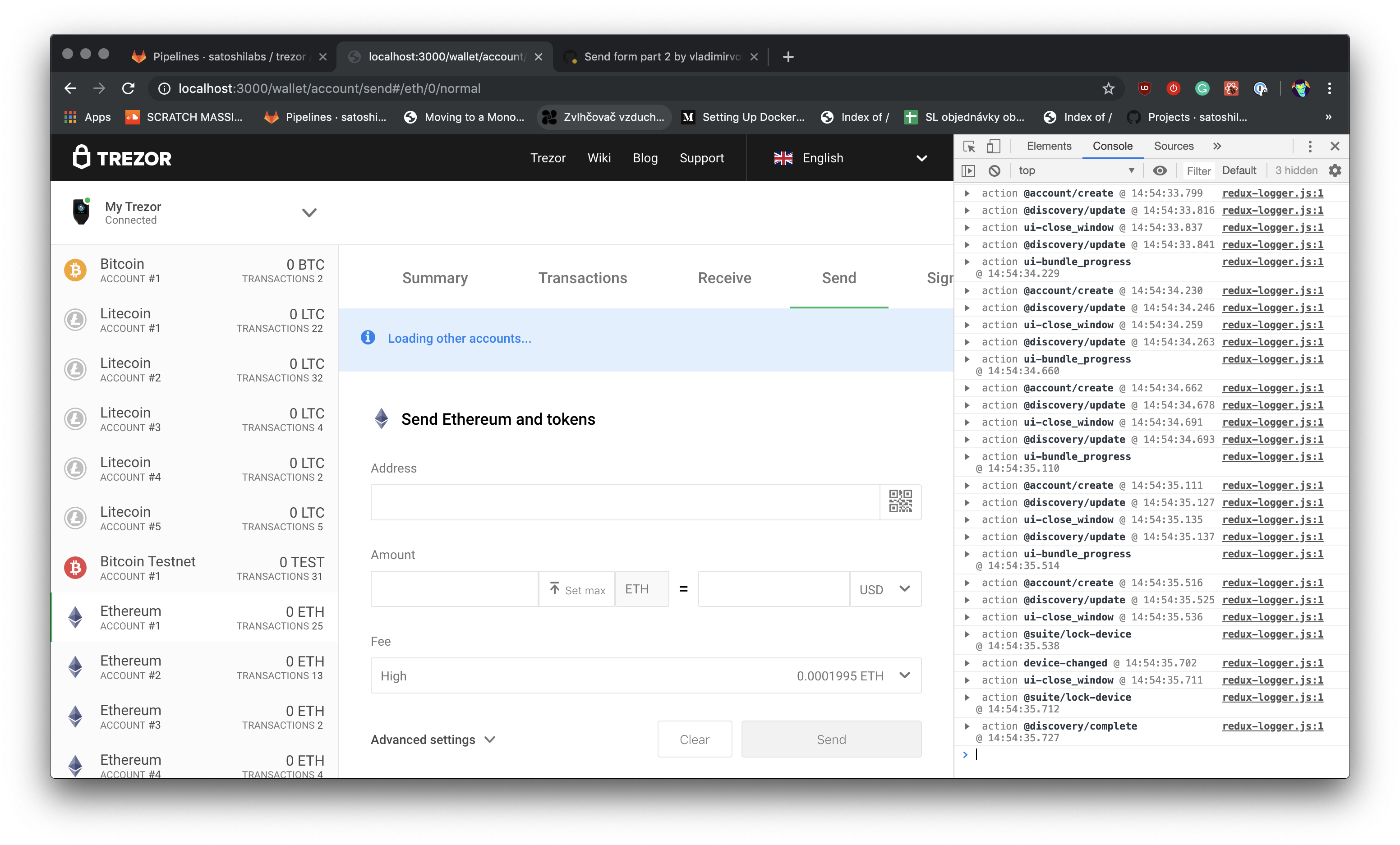 Loading message after discovery complete · Issue #556 · trezor/trezor ...