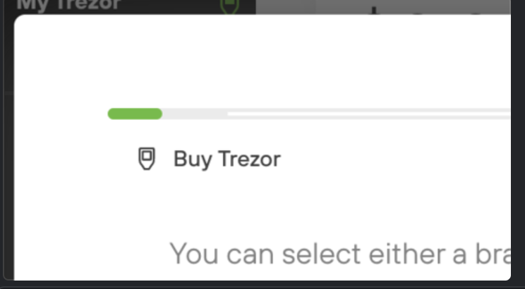 Onboarding - Inconsistent progress bar · Issue #1555 · trezor/trezor-suite · GitHub