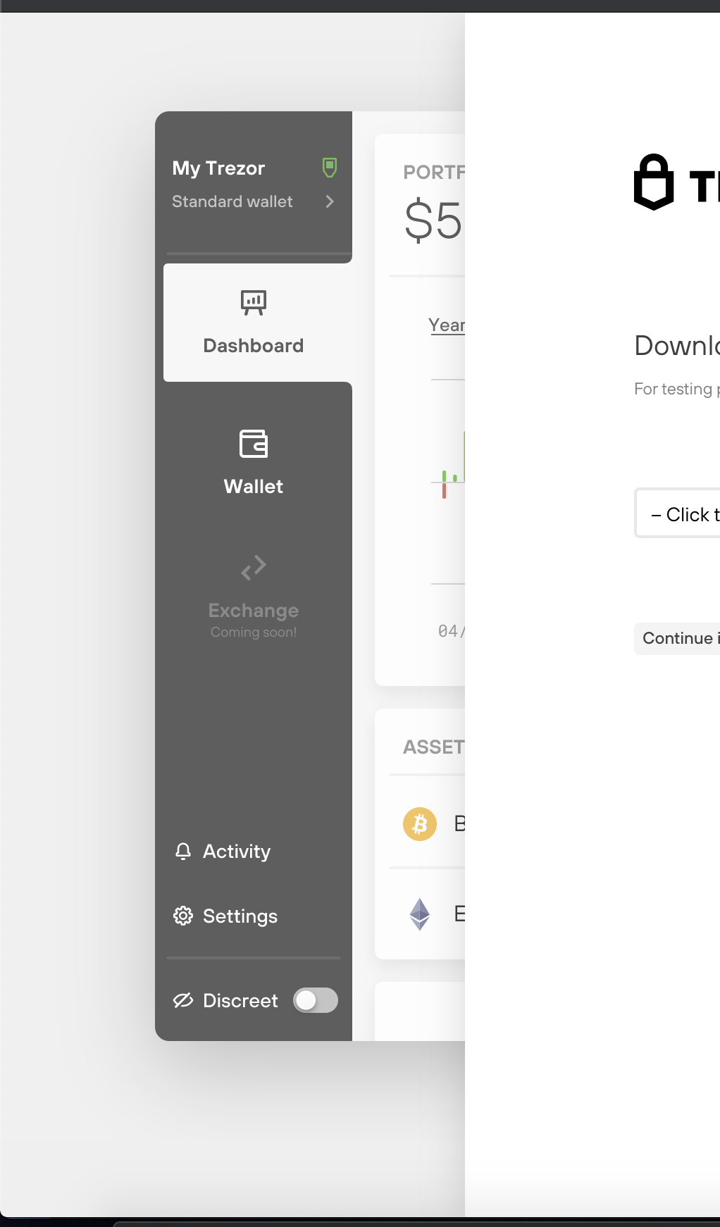 Landing Page Old Screenshot · Issue 2206 · Trezortrezor Suite · Github