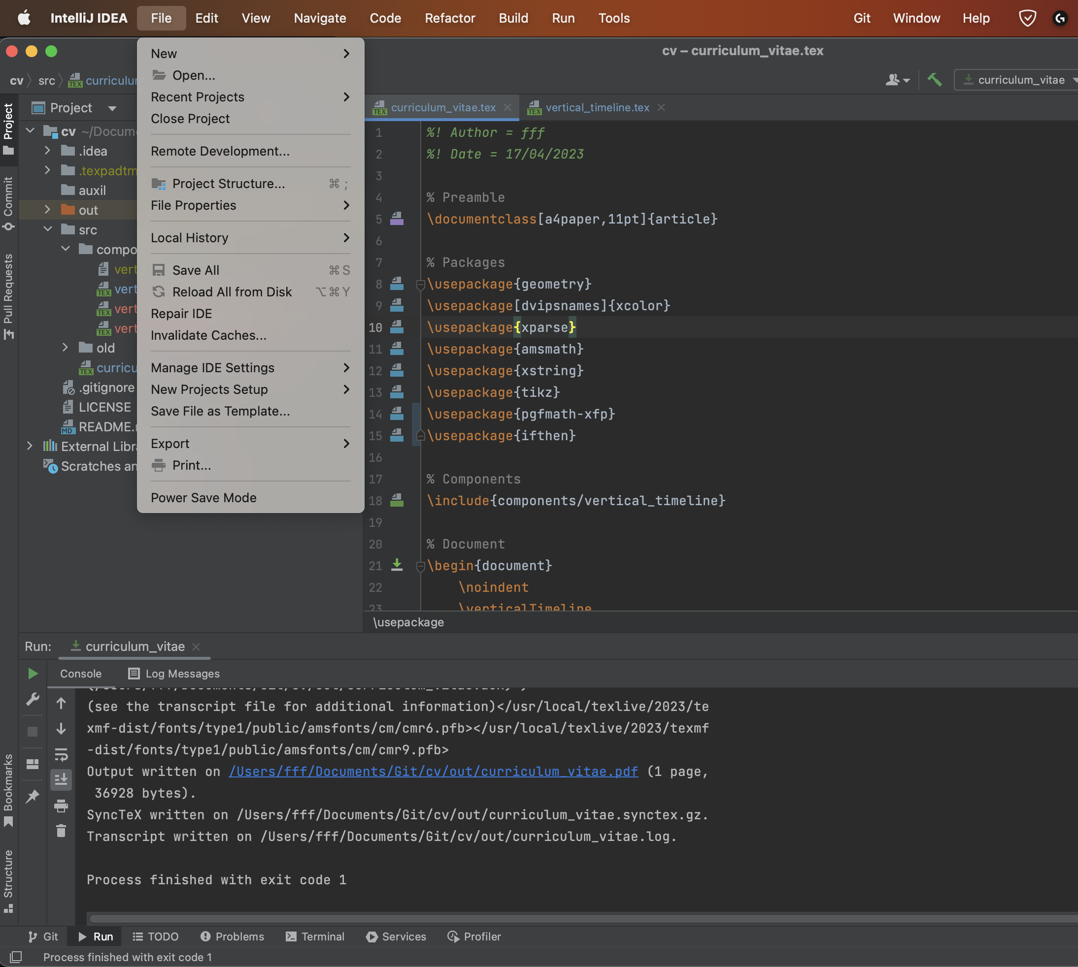 The plugin stops working if you uninstall a TeX distro and install ...