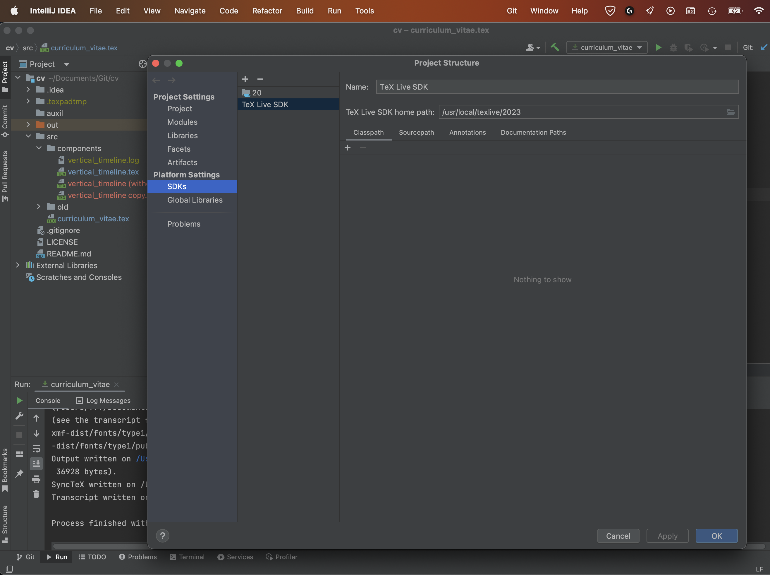 The plugin stops working if you uninstall a TeX distro and install ...
