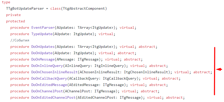 Подозрение на лишний inherited для abstract-методов · Issue #76 · rareMaxim/CloudAPI · GitHub