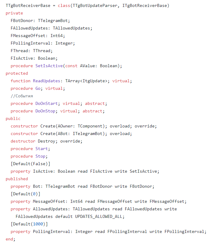 Подозрение на лишний inherited для abstract-методов · Issue #76 · rareMaxim/CloudAPI · GitHub