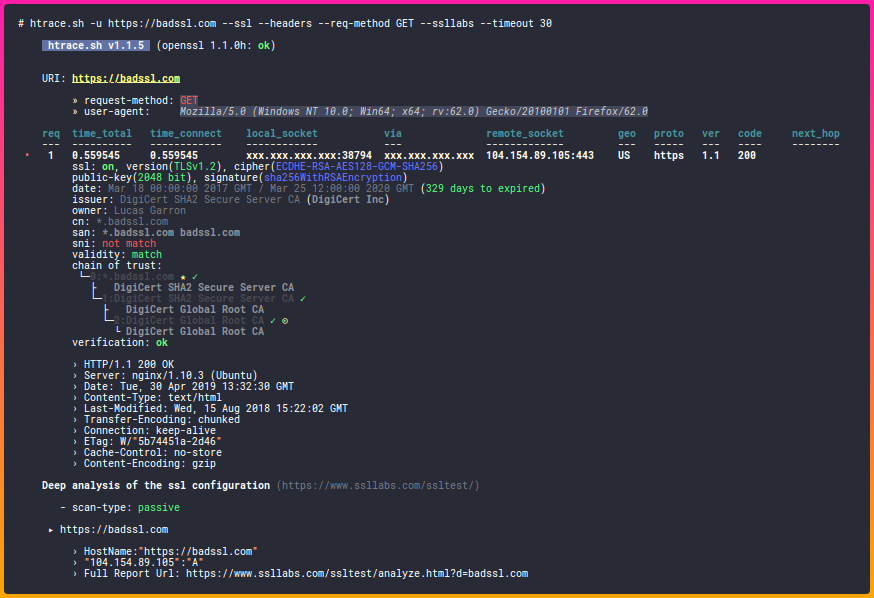 [Tool Request] trimstray/htrace.sh · Issue #2326 · BlackArch/blackarch · GitHub