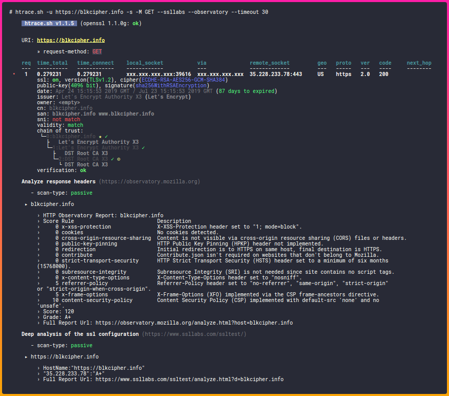 [Tool Request] trimstray/htrace.sh · Issue #2326 · BlackArch/blackarch · GitHub