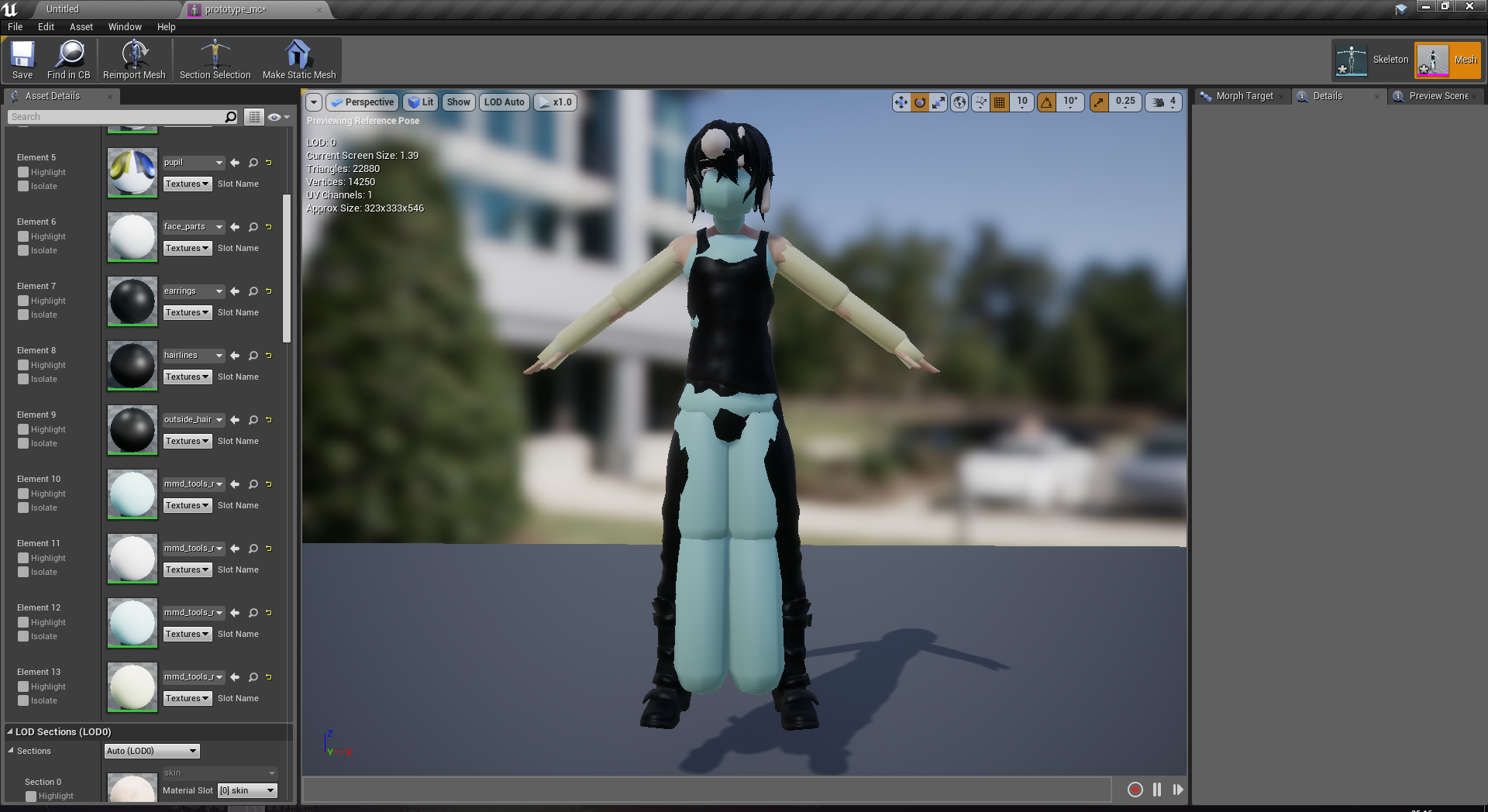 Exported MMD-Blender models includes debug meshes messing the model ...
