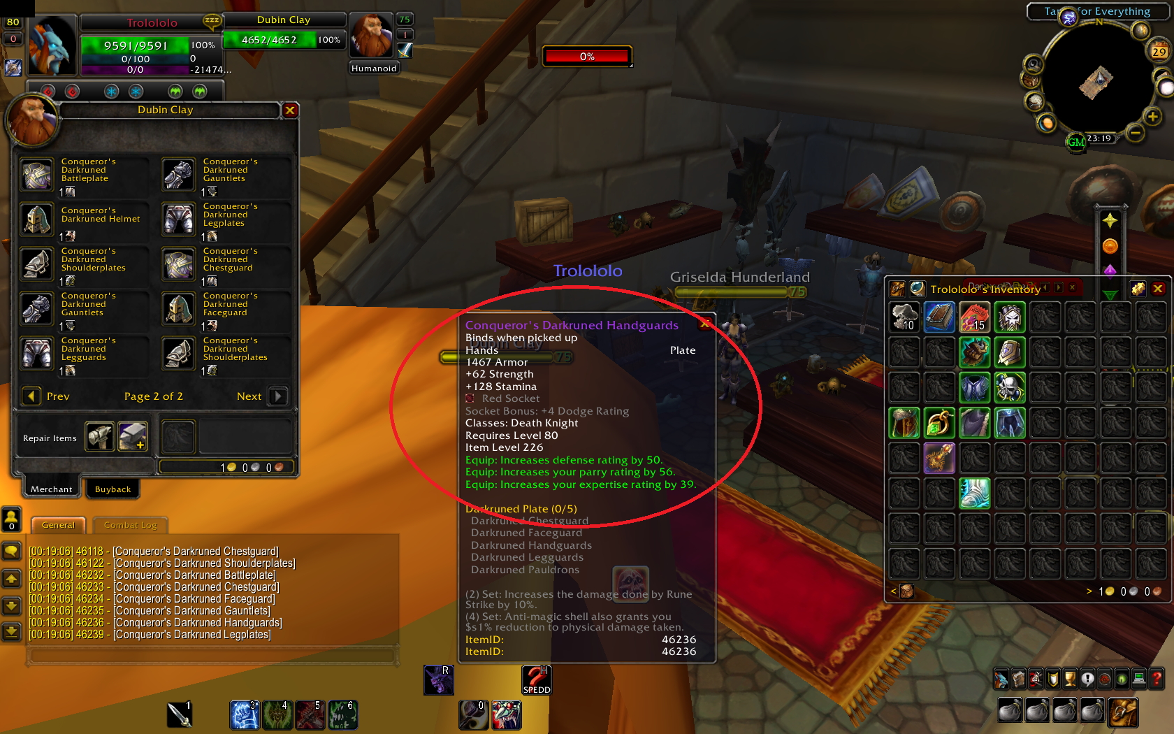 [Item/Loot] DK Tier 8 Tanking Gloves / Shoulders · Issue #3546 ...