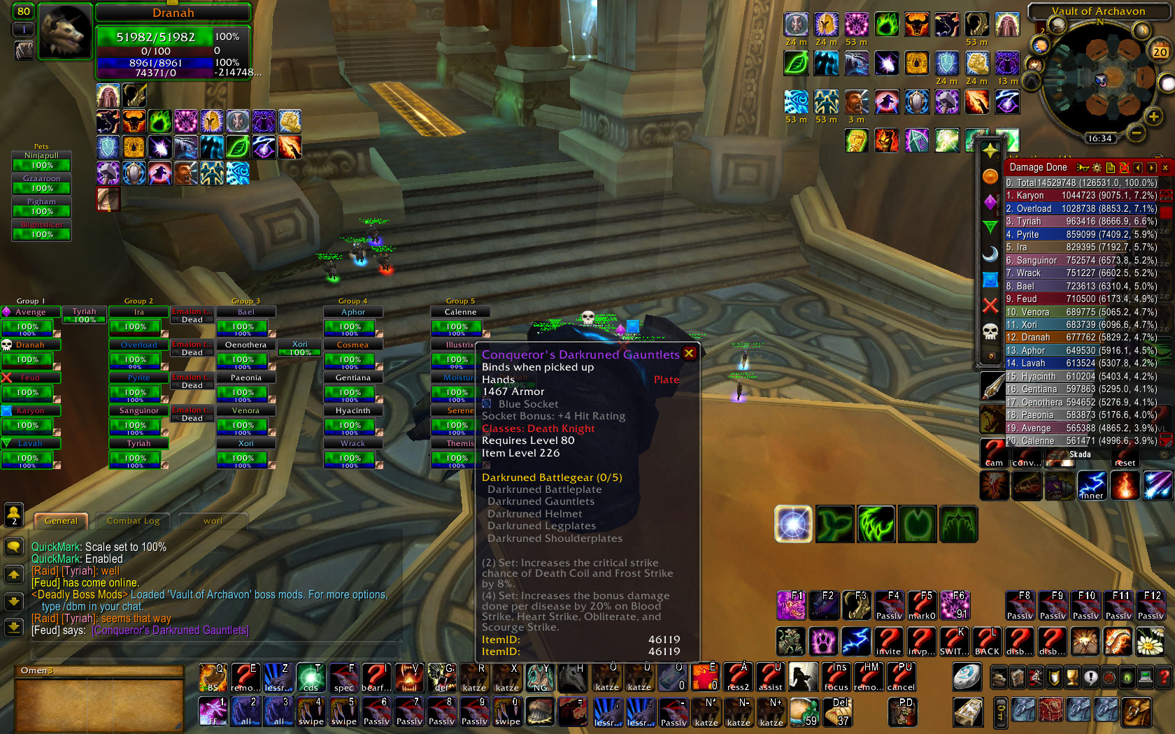 [Item/Loot] DK Tier 8 Tanking Gloves / Shoulders · Issue #3546 ...