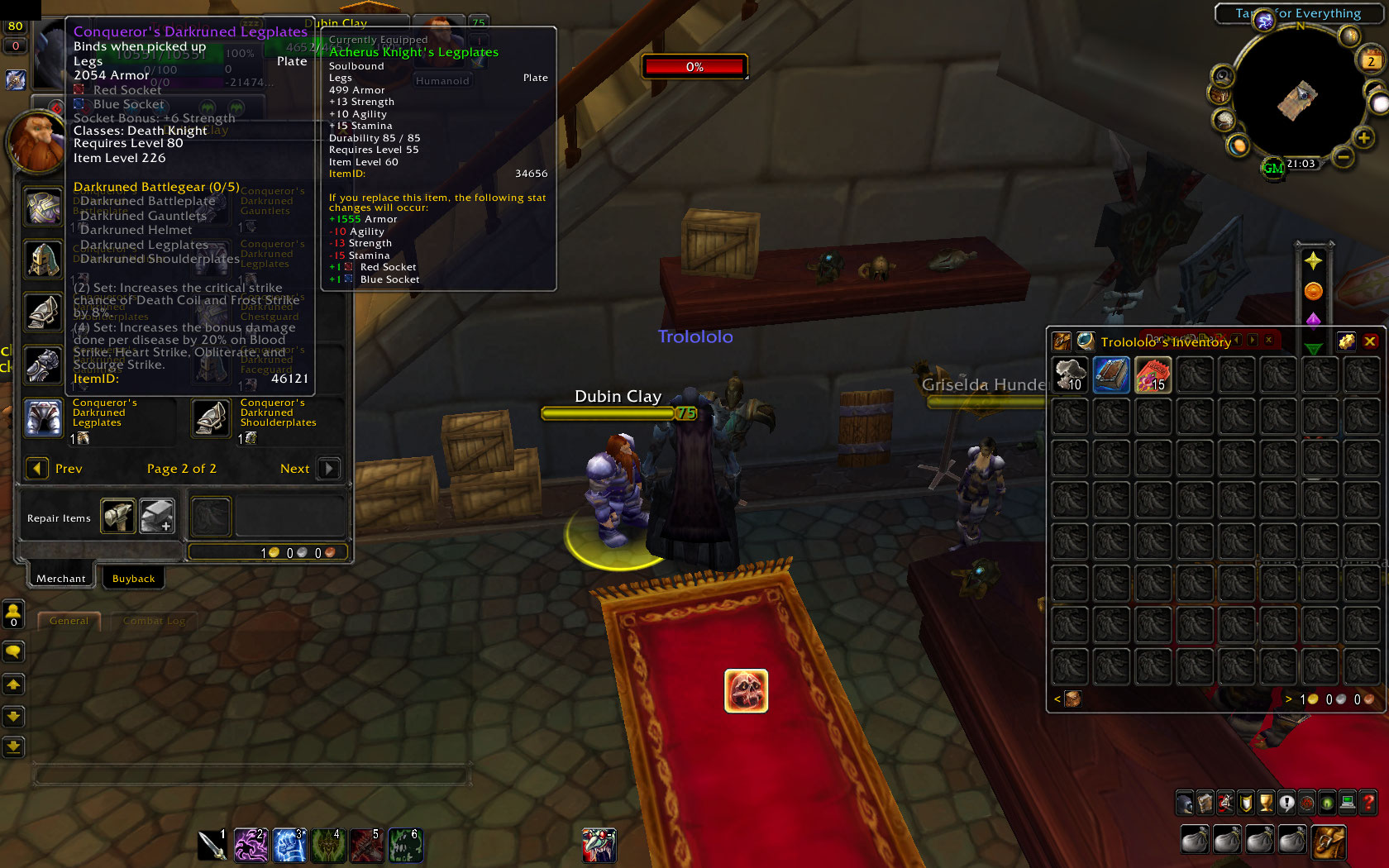 [Item/Loot] DK Tier 8 Tanking Gloves / Shoulders · Issue #3546 ...