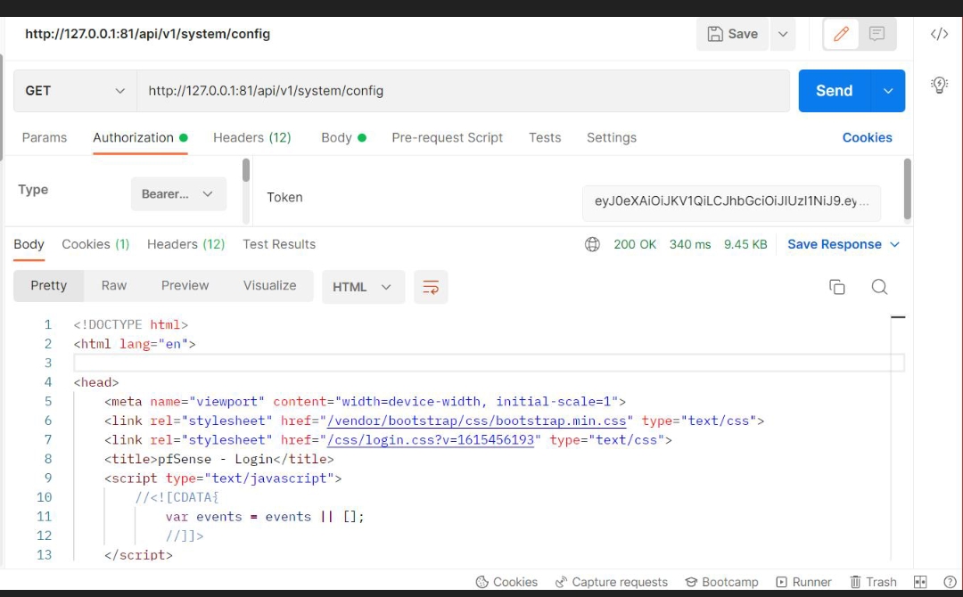 Unable to retrieve pfSense Config · Issue #240 · jaredhendrickson13/pfsense-api · GitHub