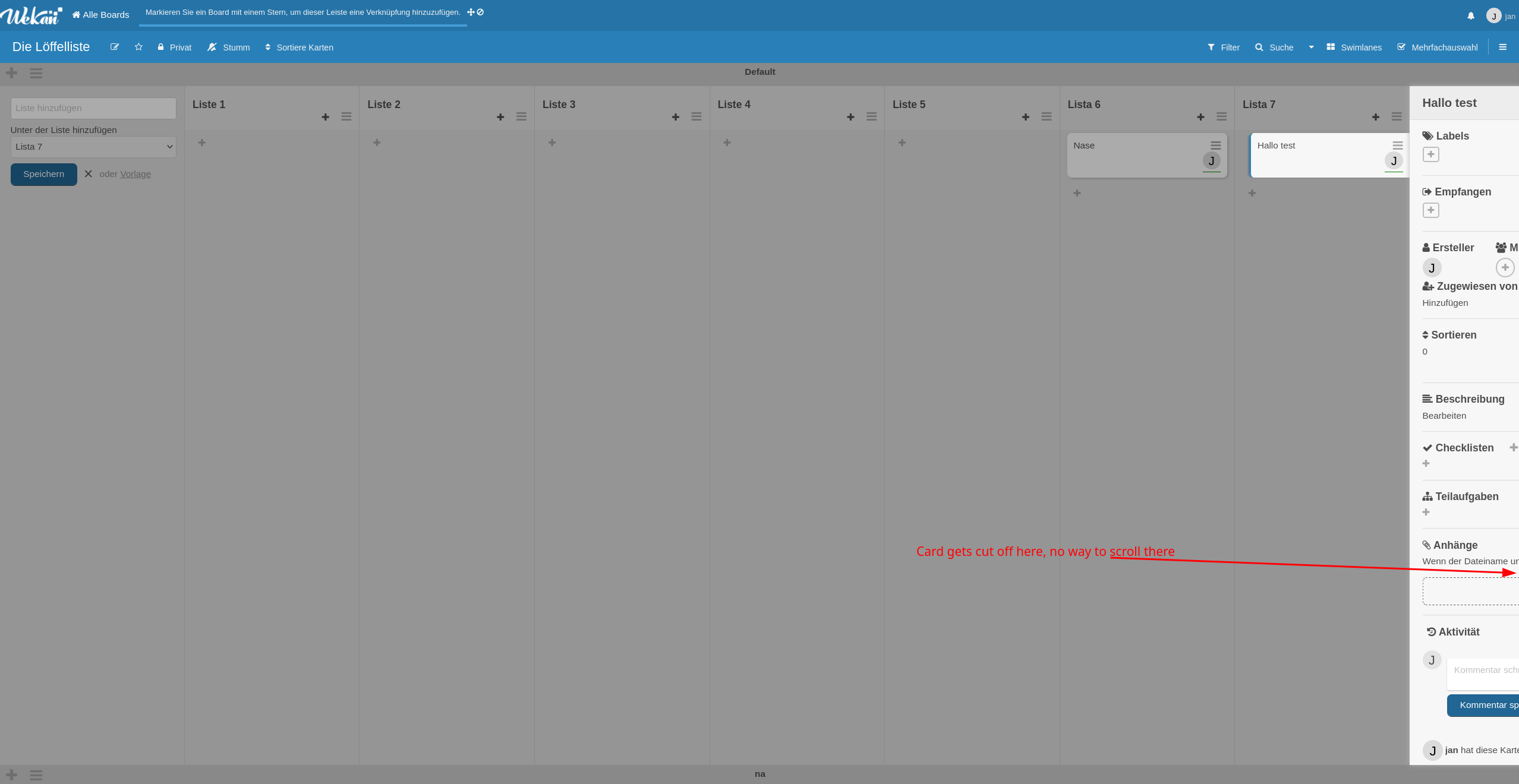 Card view gets cut off · Issue #5130 · wekan/wekan · GitHub