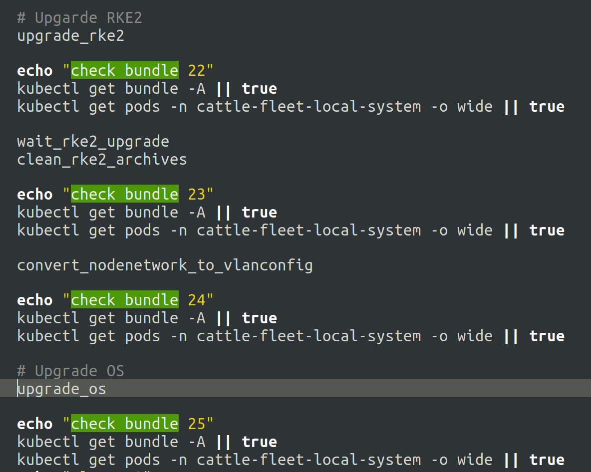 [BUG] Harvester single node upgrade will get `another operation (install/upgrade/rollback) is in ...
