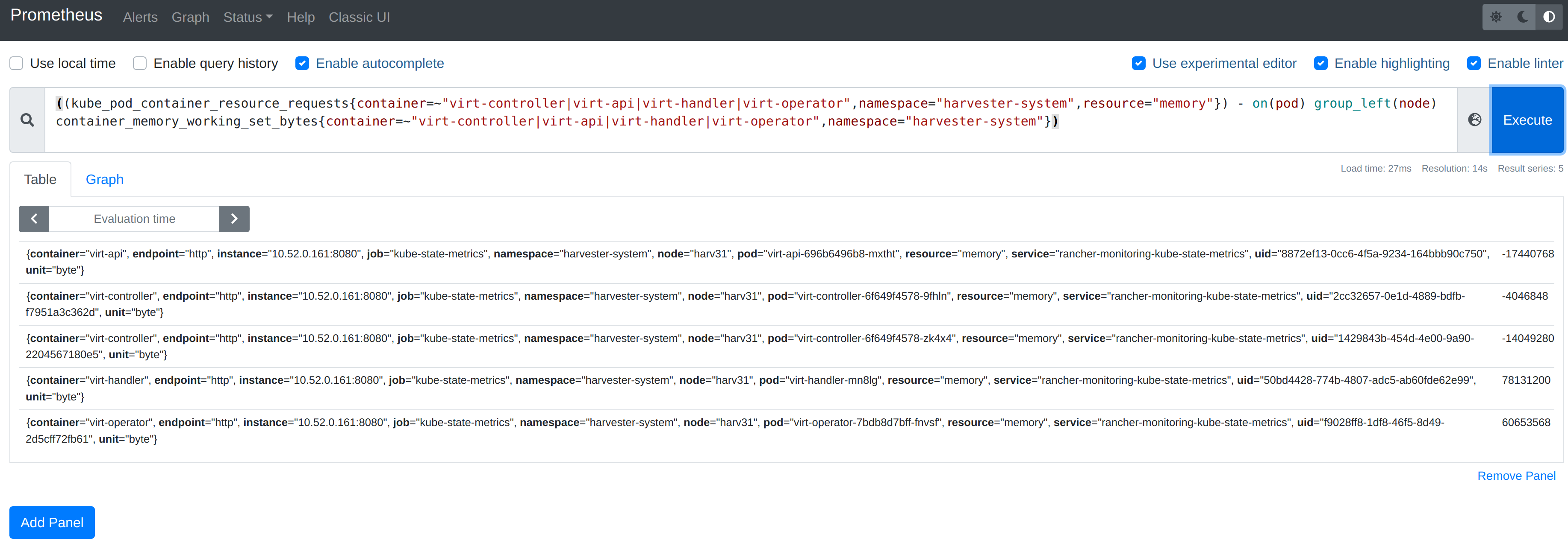 [BUG] Prometheus has warning message of `Evaluating rule failed` against ...