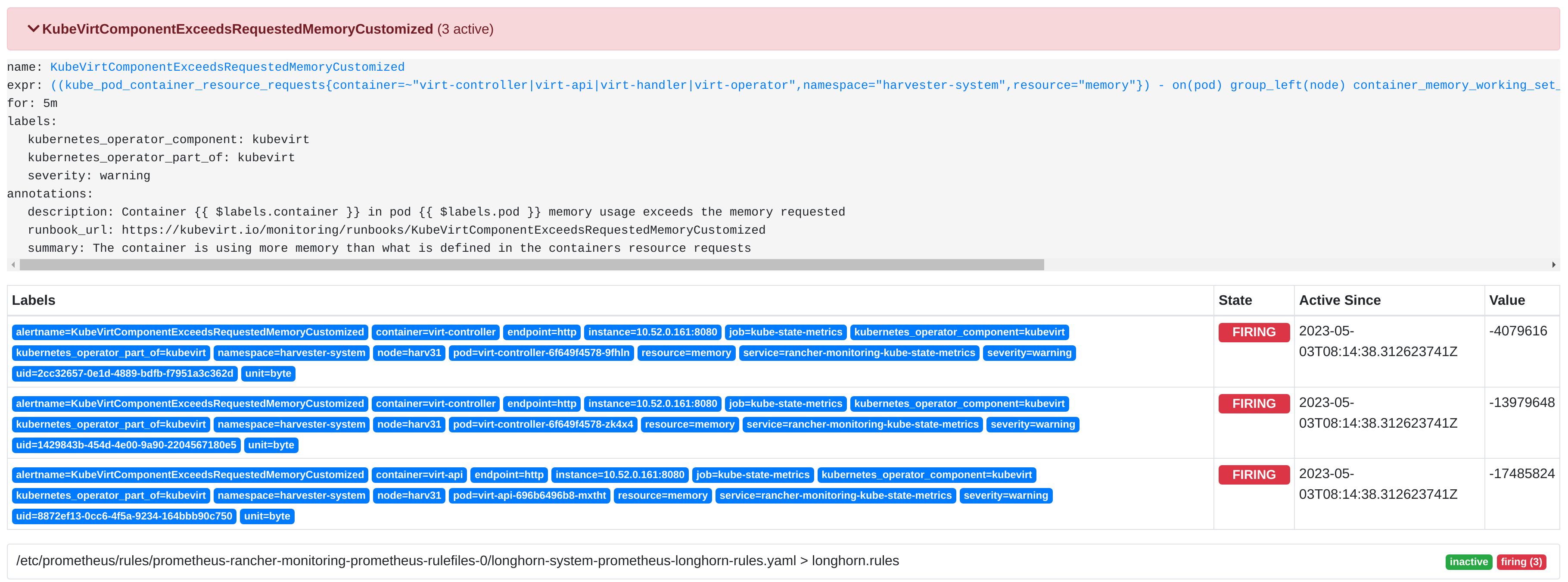 Bug Prometheus Has Warning Message Of `evaluating Rule Failed` Against 