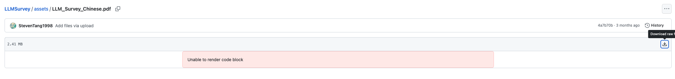 中文综述无法下载 · Issue #72 · RUCAIBox/LLMSurvey · GitHub