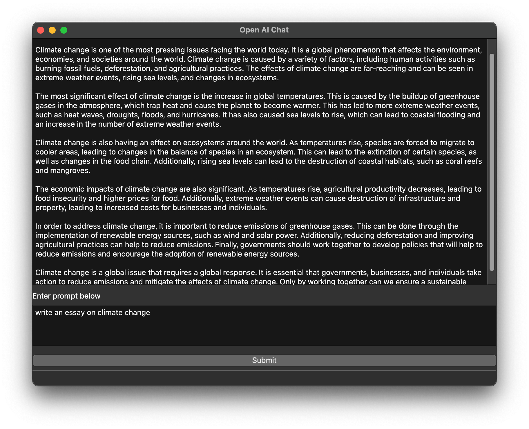 GitHub - sunilpulinthitta/openaichat: Open AI chat interface