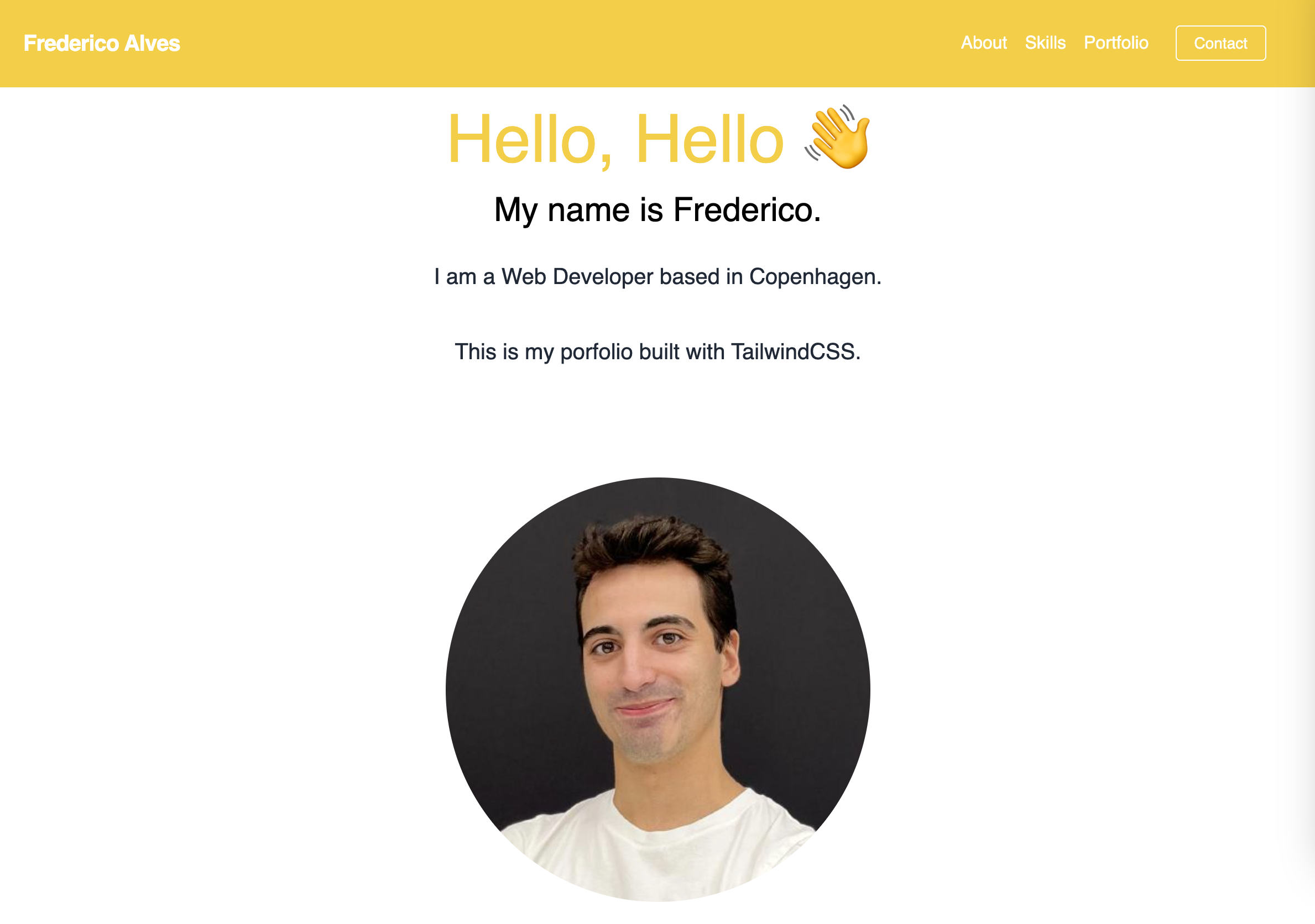 GitHub - frederico-alves/TailwindCSS-portfolio