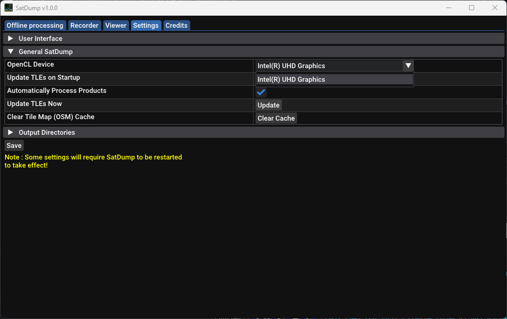 Unable to select 2nd OpenCL capable device · Issue #152 · SatDump/SatDump · GitHub