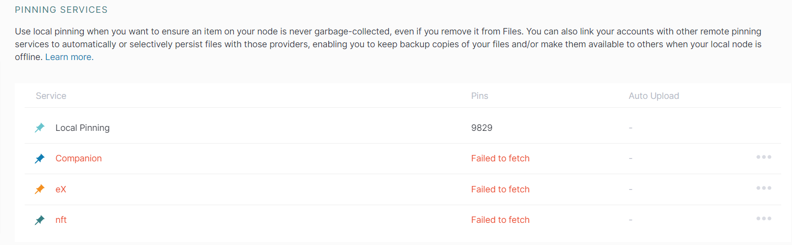 Could Not Remove Pinning Services · Issue 2114 · Ipfs Ipfs Webui · Github