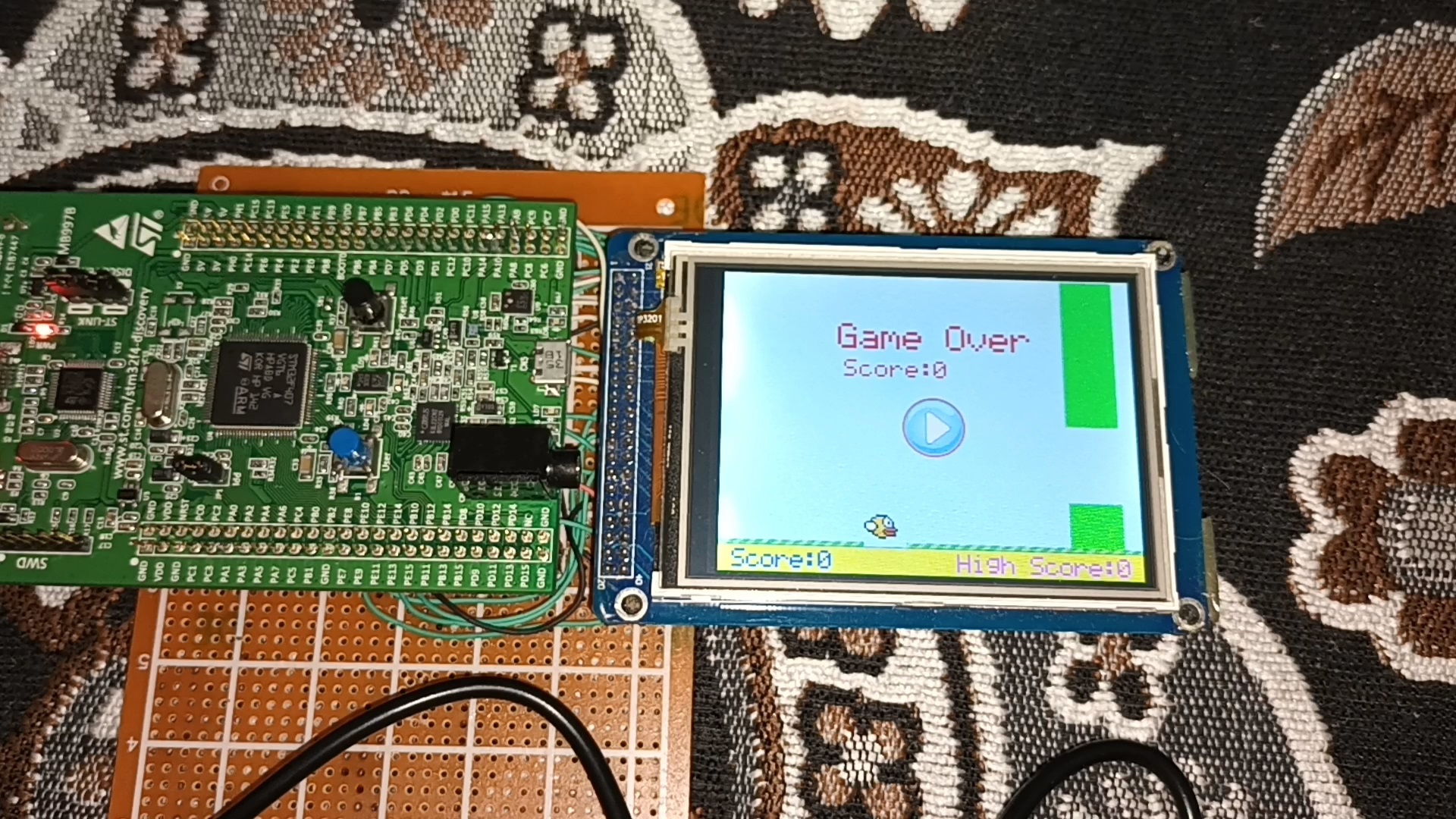 GitHub - offpic/Flapy-Bird-STM32F407-without-FSMC-: Flapy Bird STM32F407 without FSMC