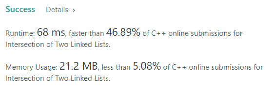 Intersection of Two Linked Lists - LeetCode #160 (Easy) · GitHub