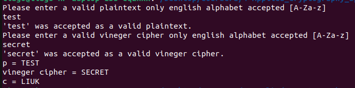 Vigenere Cypher implementation in C/C++ · GitHub