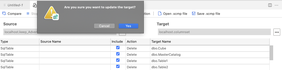 Make schema compare recompare notification harder to miss · Issue #16981 · microsoft ...