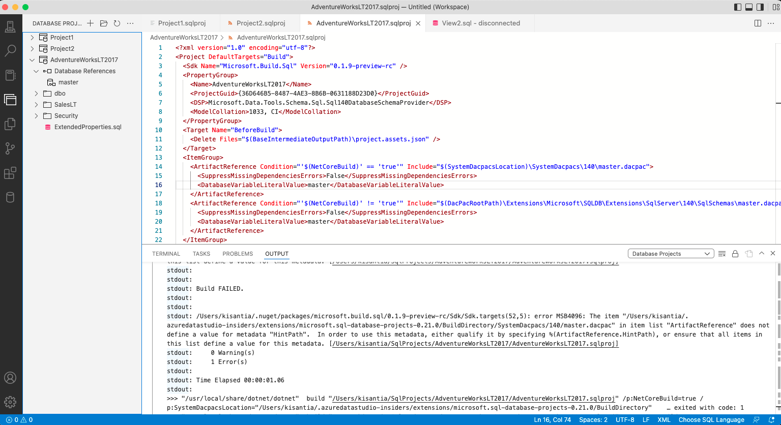 Error Building Sqlproj With Old Style System Db Reference After