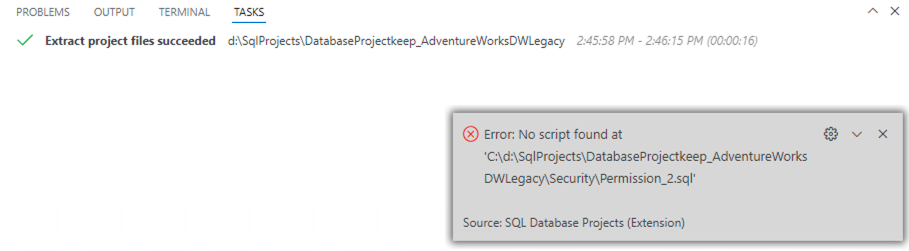Create legacy sql project from db error on windows · Issue #22522 · microsoft/azuredatastudio ...