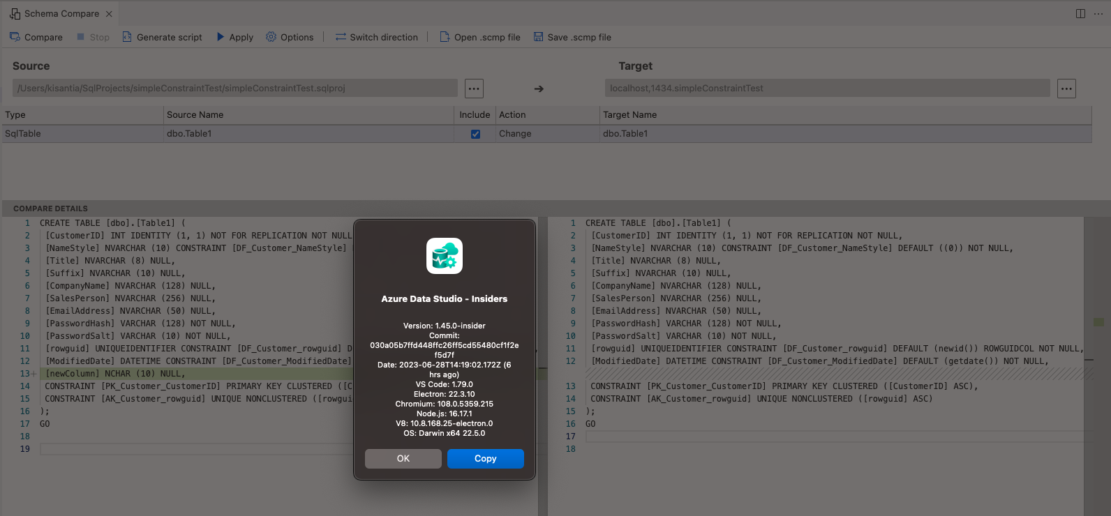 schema compare drops constraints on table if other changes are made to table · Issue #21378 ...