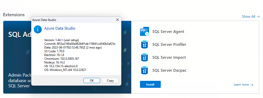 Welcome page extension install button is cutoff · Issue #24210 · microsoft/azuredatastudio · GitHub