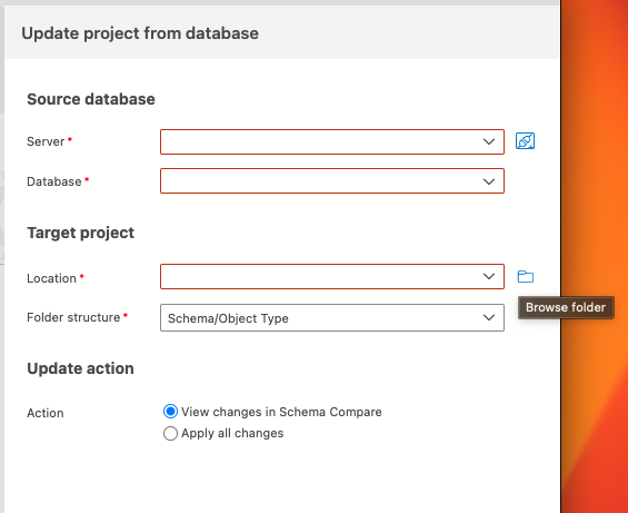 A11y_SQLdatabase projects extension_View And More Action_Create Project From Database_Usability ...