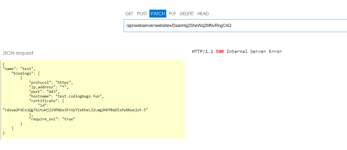 It Looks Like Have A Bug When I Update The Site Config · Issue 321 · Microsoftiis