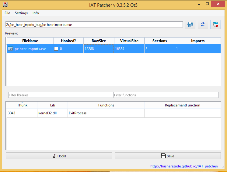 malformed PE prevents from bearparser to locate the imports · Issue #9 · hasherezade/pe-bear ...