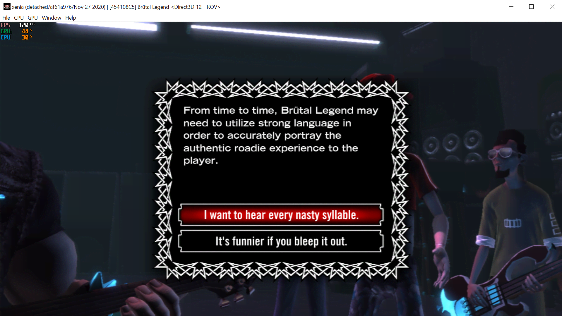 454108C5 - Brütal Legend · Issue #487 · xenia-project/issue-graveyard · GitHub