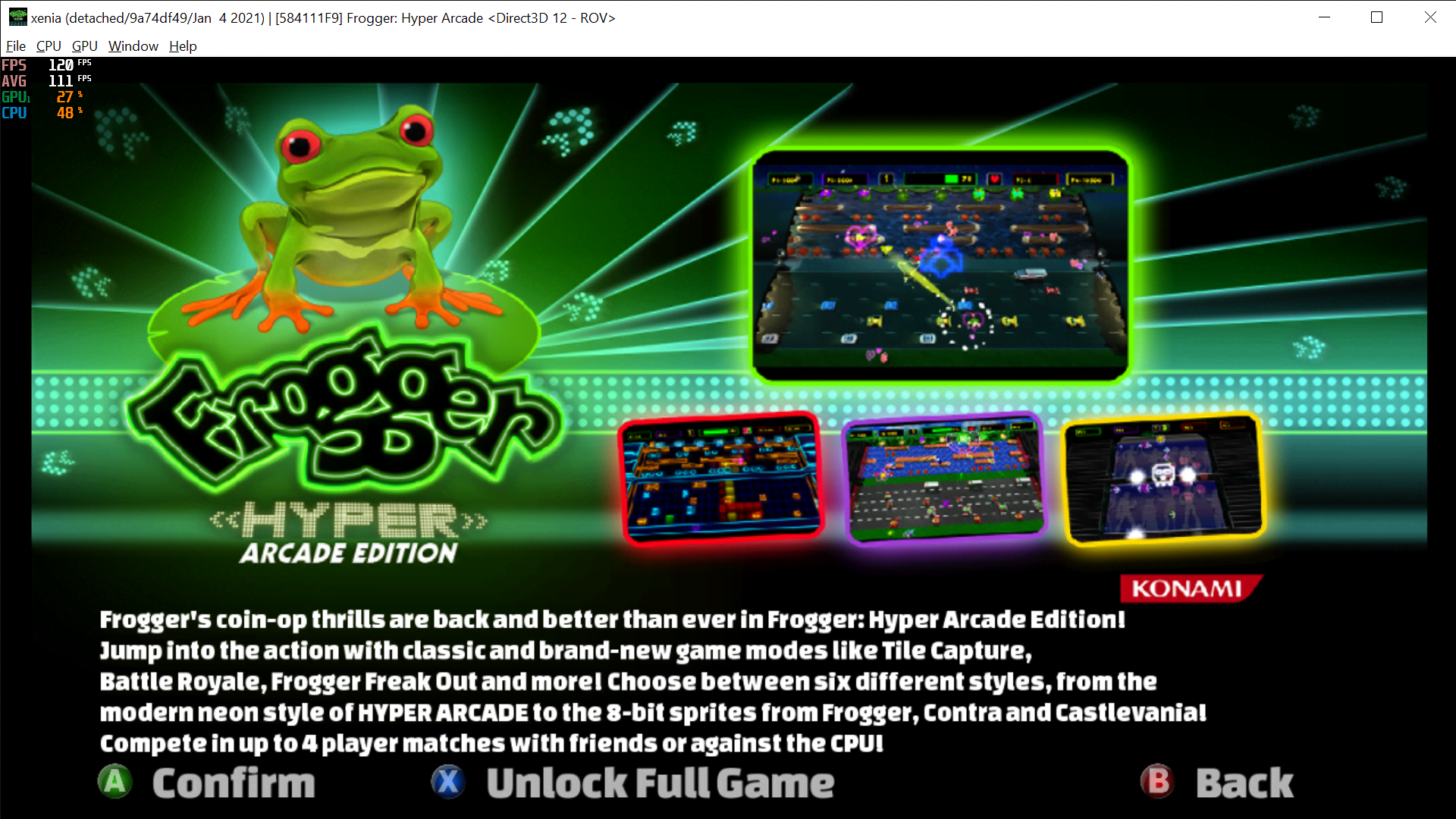 584111F9 - Frogger: Hyper Arcade Edition · Issue #1689 · xenia-project/game-compatibility · GitHub
