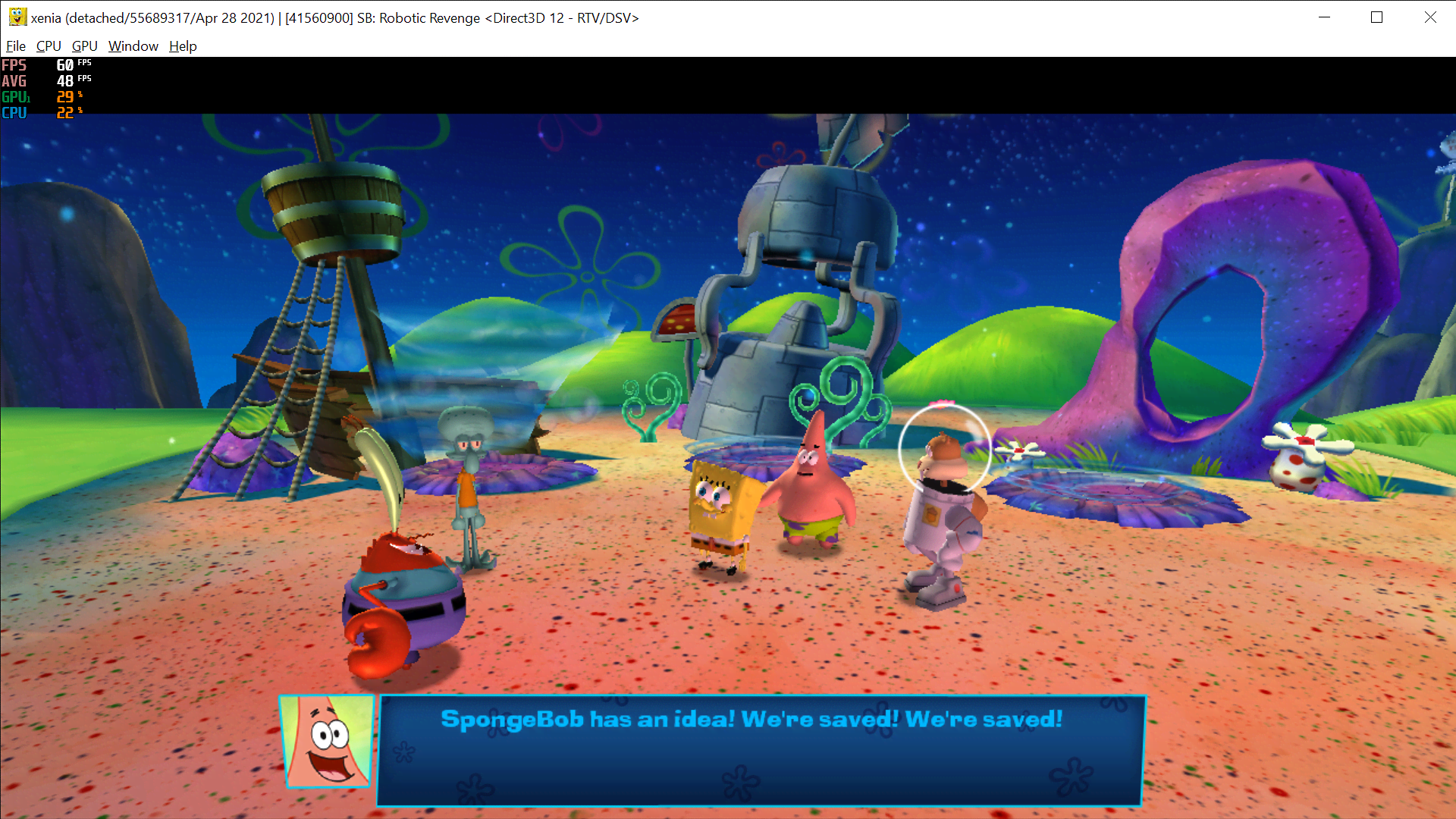 41560900 - SpongeBob: Robotic Revenge · Issue #744 · xenia-project/game-compatibility · GitHub