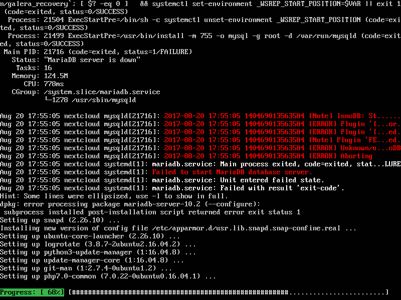 Error installing · Issue #339 · nextcloud/vm · GitHub