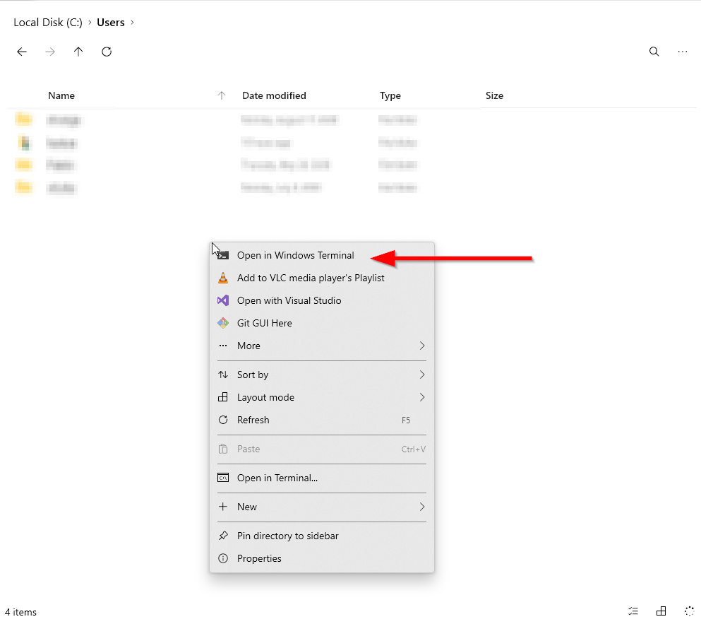 No Windows Terminal context menu option for root directory · Issue ...