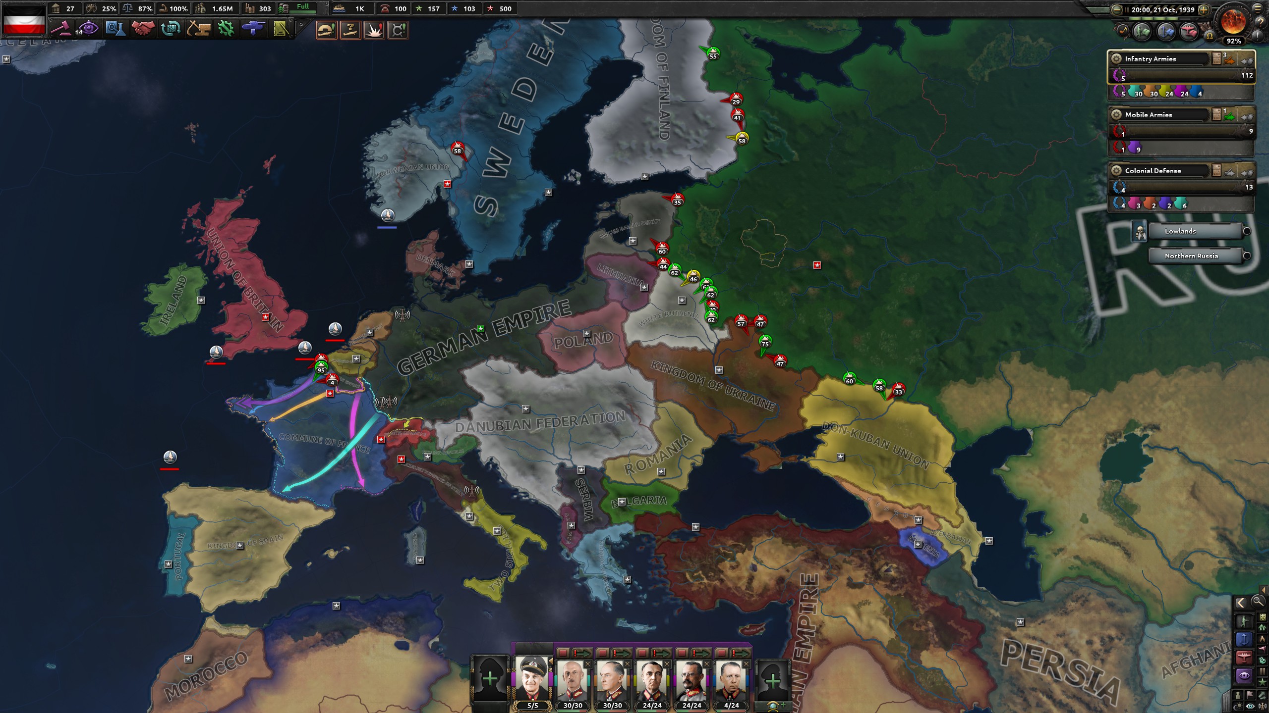GER / RUS - Russia declaring war on Reichspakt despite Reassurance ...