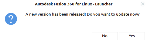 Fusion 360 asks to update and then does nothing · Issue #224 · cryinkfly/Autodesk-Fusion-360-for ...