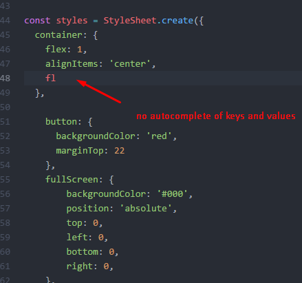 React native autocomplete stylesheet keys and values · Issue #1311 ...