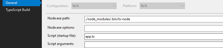 Debugging ts-node? · Issue #1756 · microsoft/nodejstools · GitHub