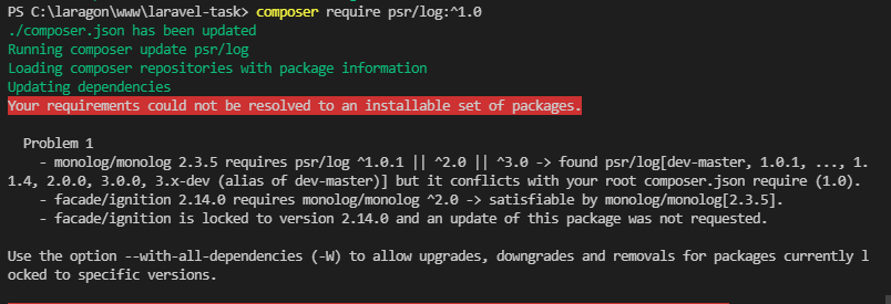 Cannot install in a fresh Laravel project [PHP 8.0.11] · Issue #1236 · barryvdh/laravel-debugbar ...