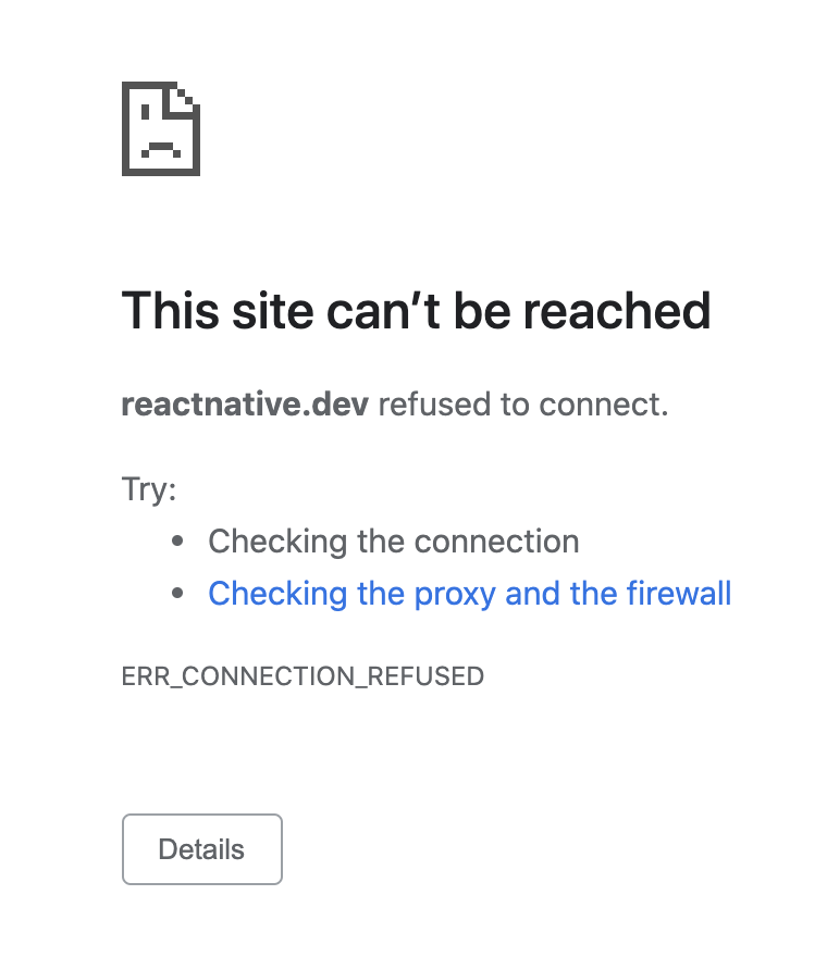 Reactnativedev Cant Be Reached · Issue 2507 · Facebookreact Native Website · Github