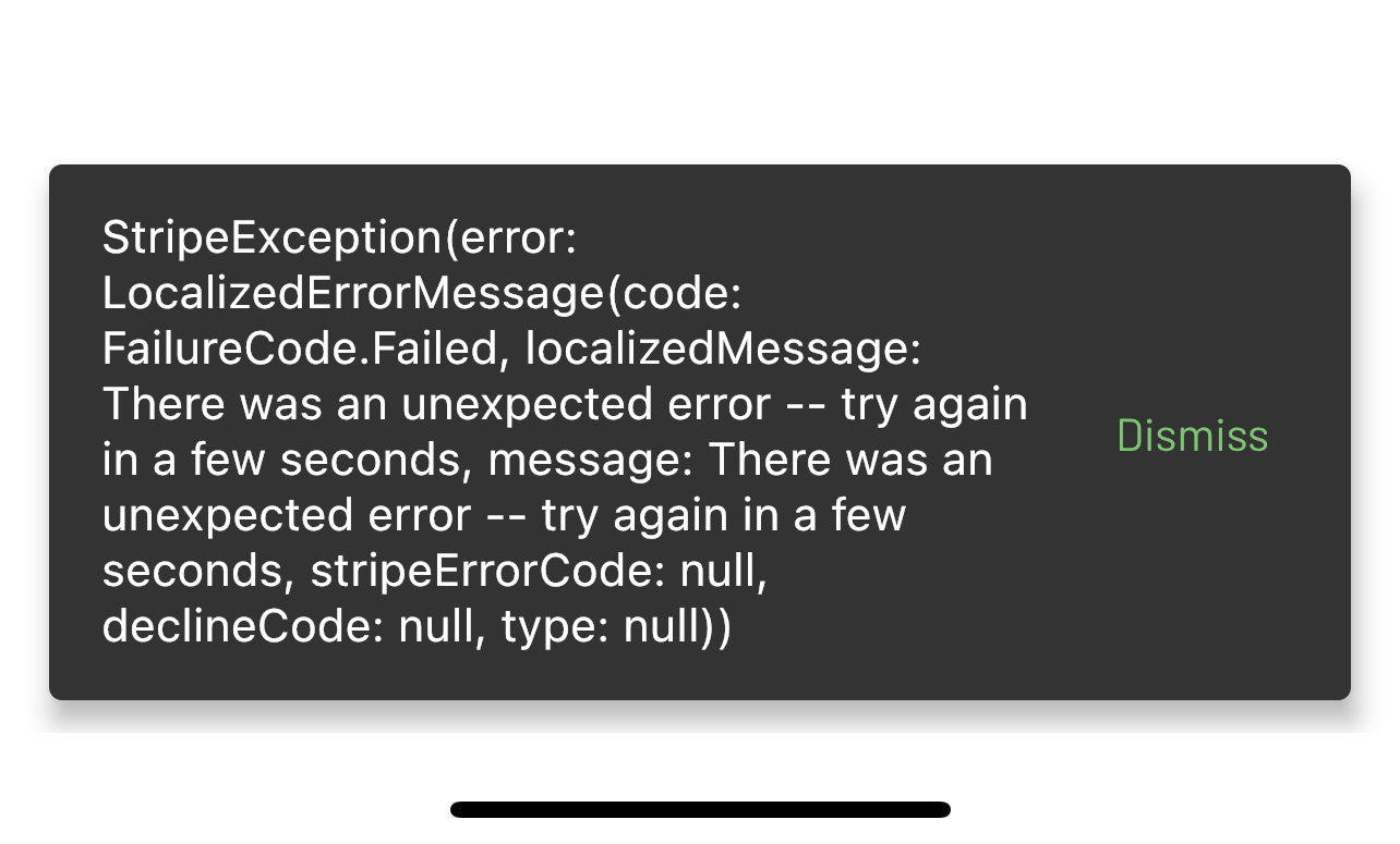 createPayment throws StripeException with generic message · Issue #293 · flutter-stripe/flutter ...