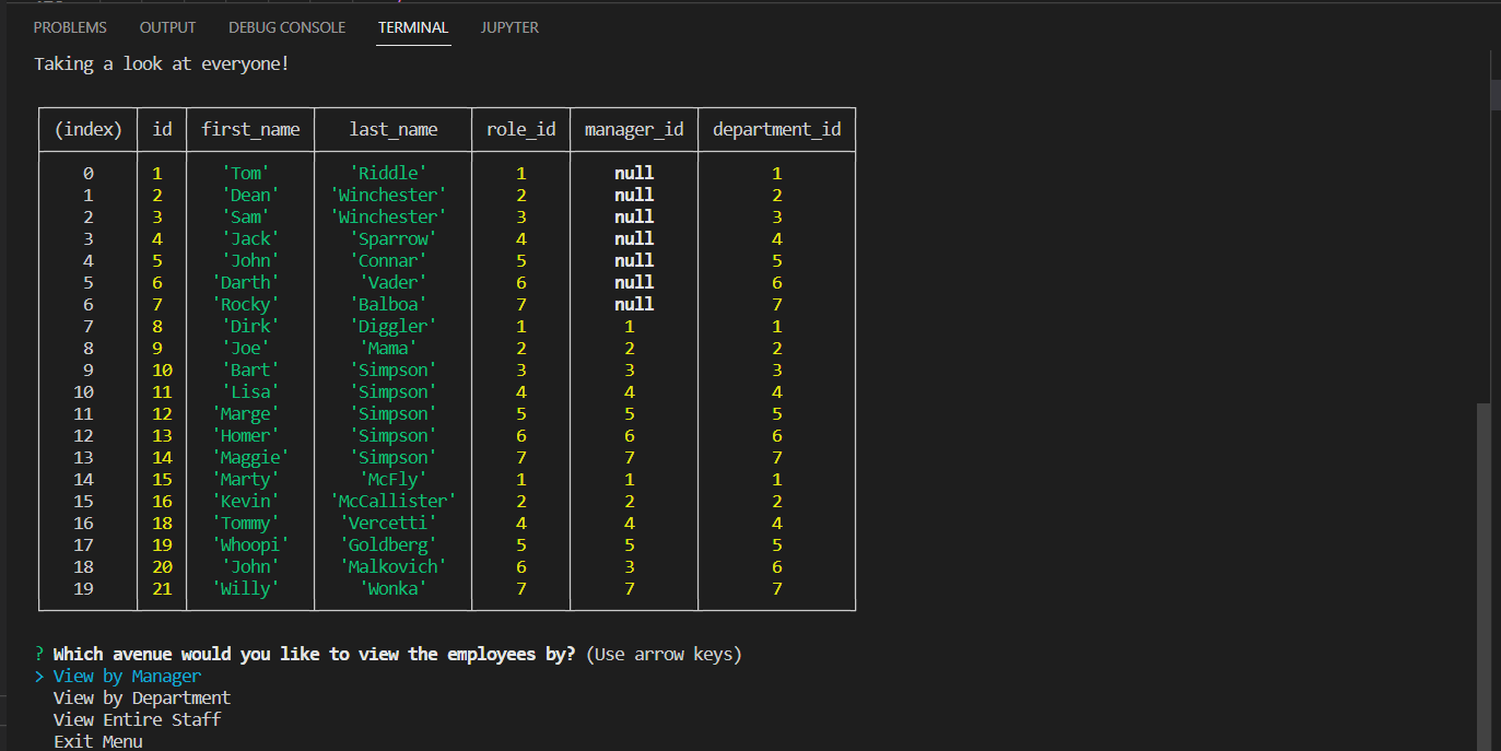 GitHub - AdmiralCrunchy/EmployeeTracker_MD12_VT: This was a homework ...