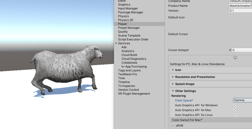 Linear Color Space Is Not Supported · Issue 3 · Codewriter Packagesmesh Animation · Github