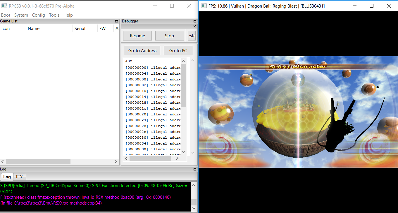 DX12/GL/Vulkan: Dragon Ball: Raging blast [BLUS30431], RSX Issues, crashes · Issue #3298 · RPCS3 ...